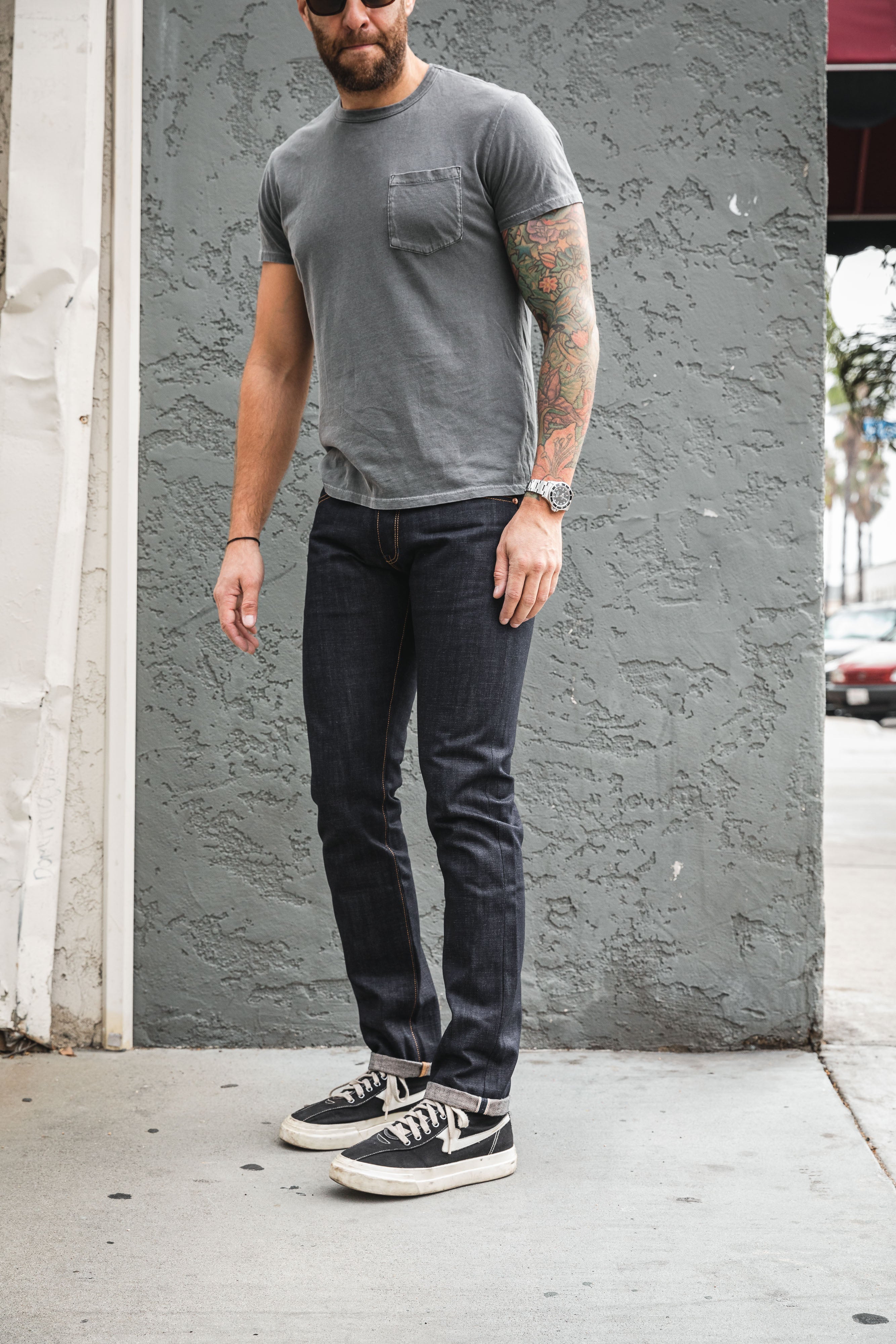 Benzak Denim Developers - B-01 SLIM - 13 oz. Brown Cotton Benzak Denim Developers - B-01 SLIM - 13 oz. Brown Cotton