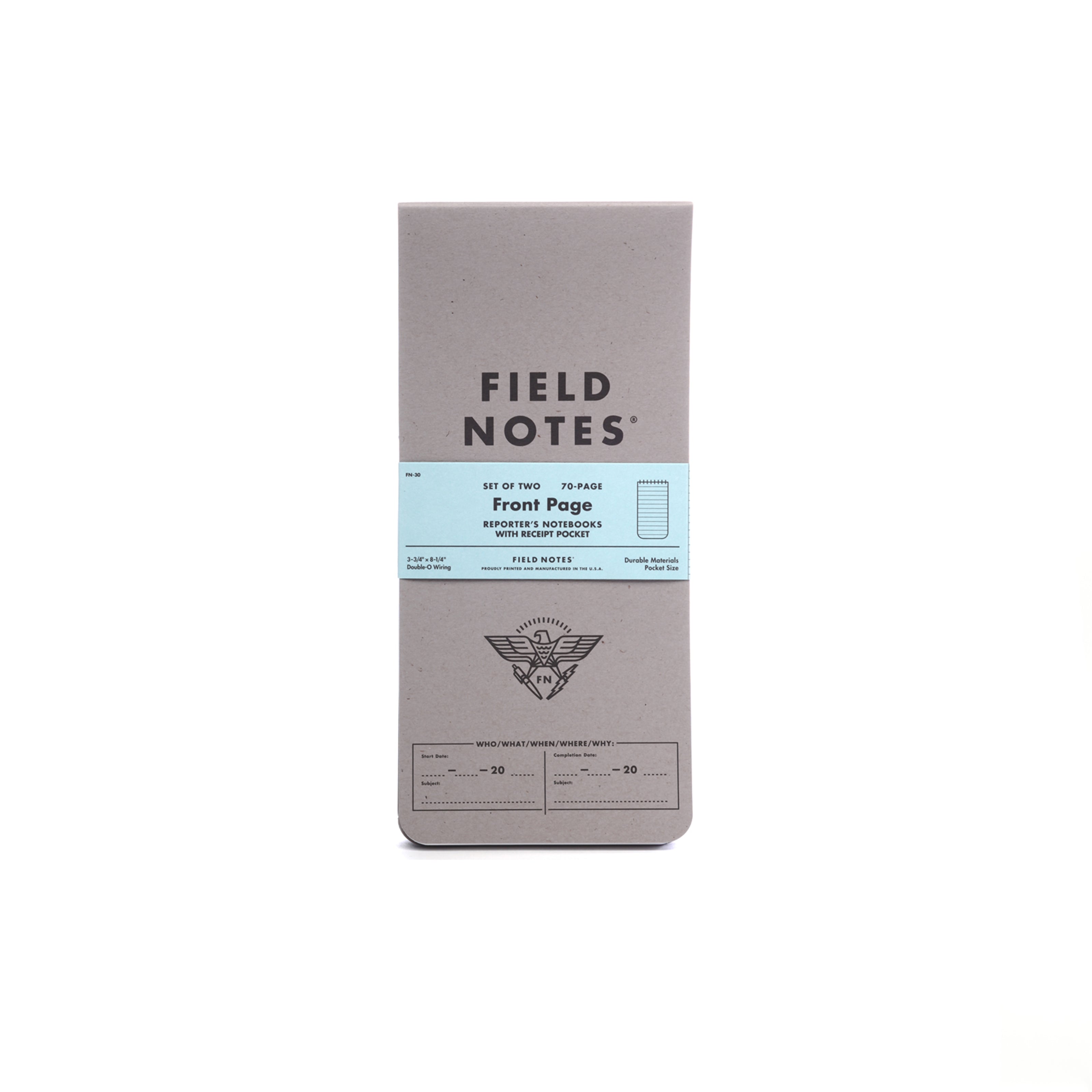 Field Notes - Front Page NoteBook (2pk)