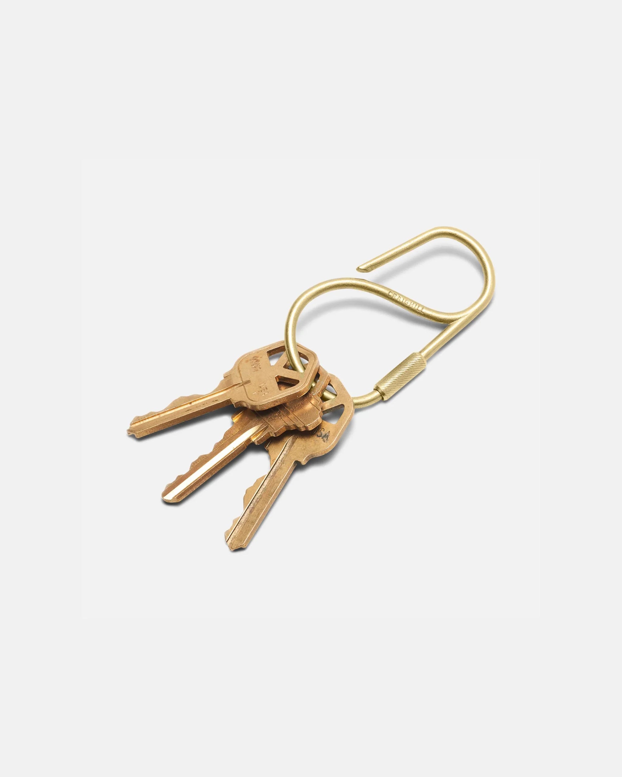Craighill - Offset Keyring - Brass